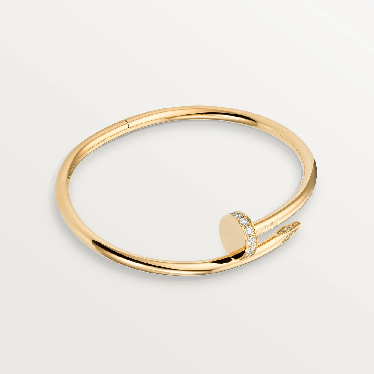 PULSERA CARTIER CLAVO CON BRILLOS DORADA – Casa Di Prana